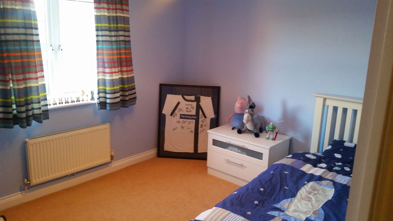 Blue Painted Kids Room | New Look Decorators Derby